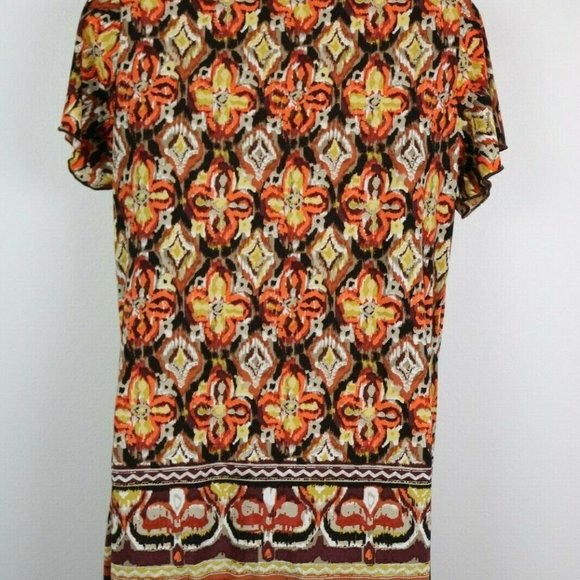 Elementz | Tops | Elementz Womens Blouse Short Sleeve Layered Beaded ...